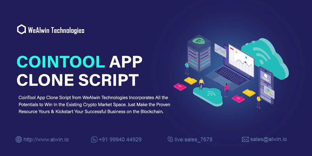 CoinTool App Clone Script | WeAlwin Technologies